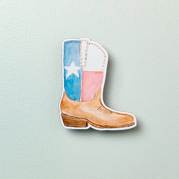 Texas Flag Boot Stickers by Kathyphantastic - Art for the People Gallery