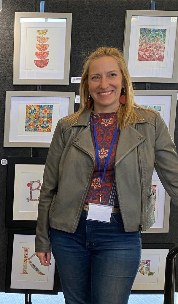 Hummingbird and Azalea Postage Stamp Collage Print by Katie Conley ...