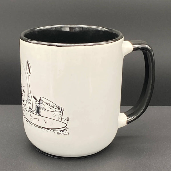 Dirty Dishes Mug by Sam Hurt - Art for the People Gallery